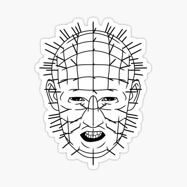 "Hellraiser Pinhead" Sticker for Sale by AlykiBlossom | Redbubble