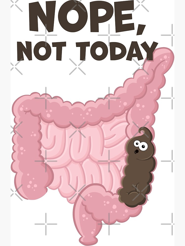 Impression photo « Non, pas aujourd'hui Drôle de constipation Potty ...