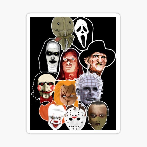 "Horror movie killer stickers" Sticker for Sale by AllAroundDecals ...