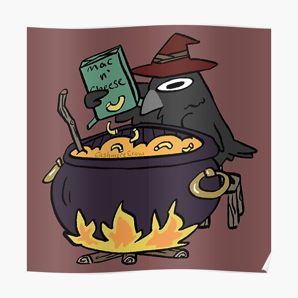 "Crowtober 2021: Cauldron" Poster for Sale by CashmereCrow | Redbubble
