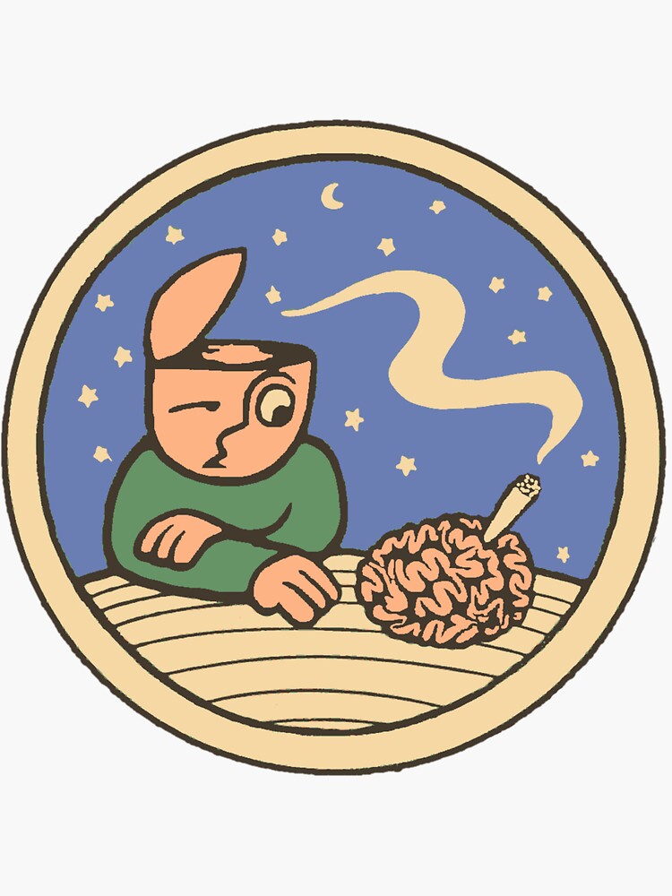 "Brain Fog" Sticker by Raddison | Redbubble