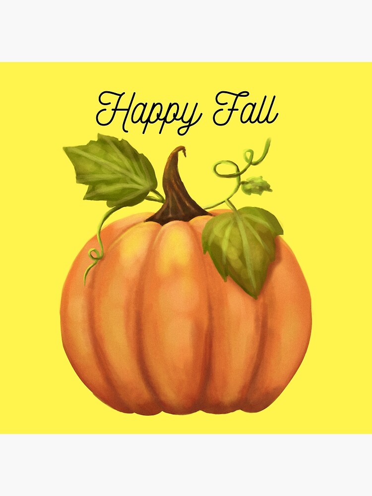 "Happy Fall Pumpkin" Art Print for Sale by JEMandy | Redbubble