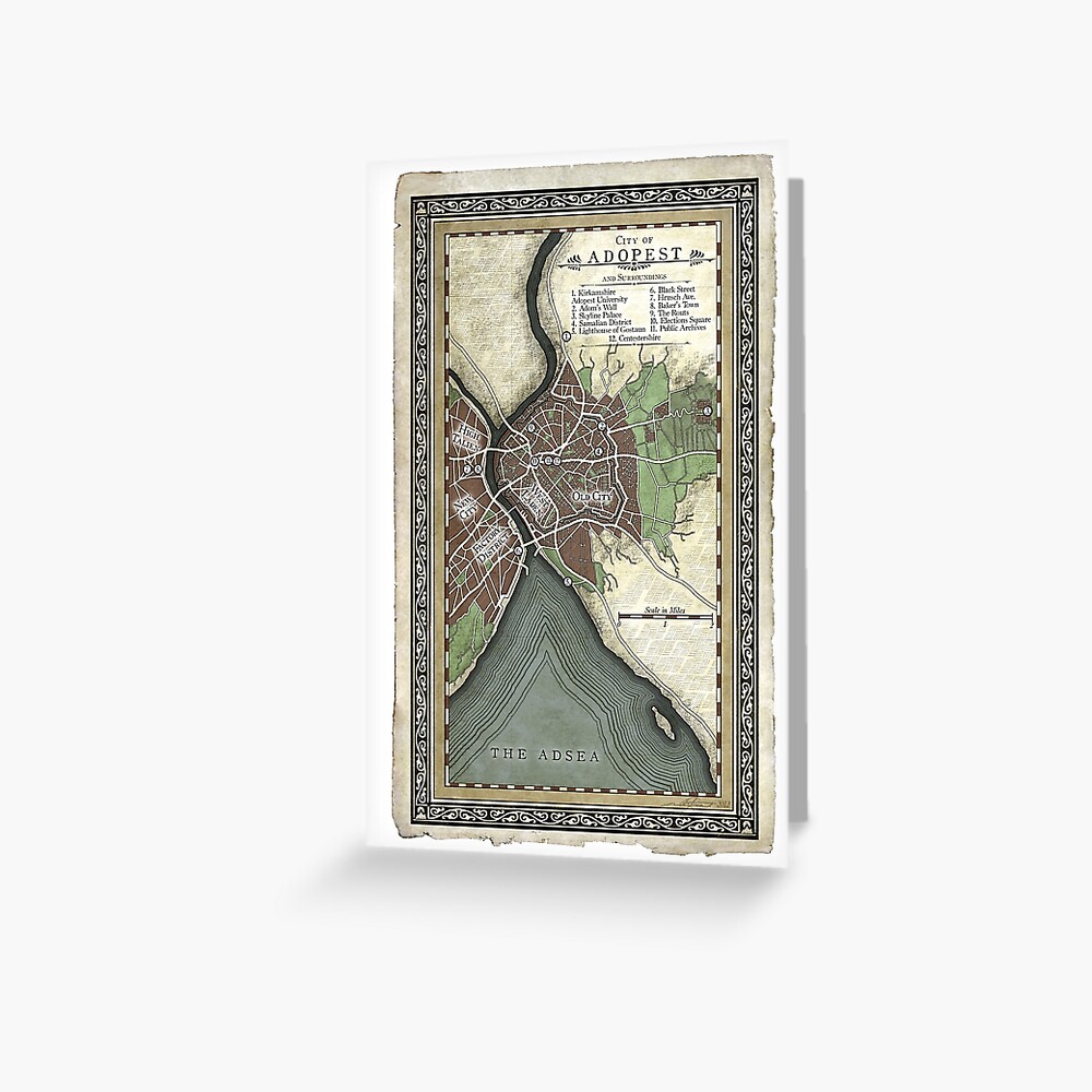 "Adopest City Map from Promise of Blood - Color" Poster for Sale by ...