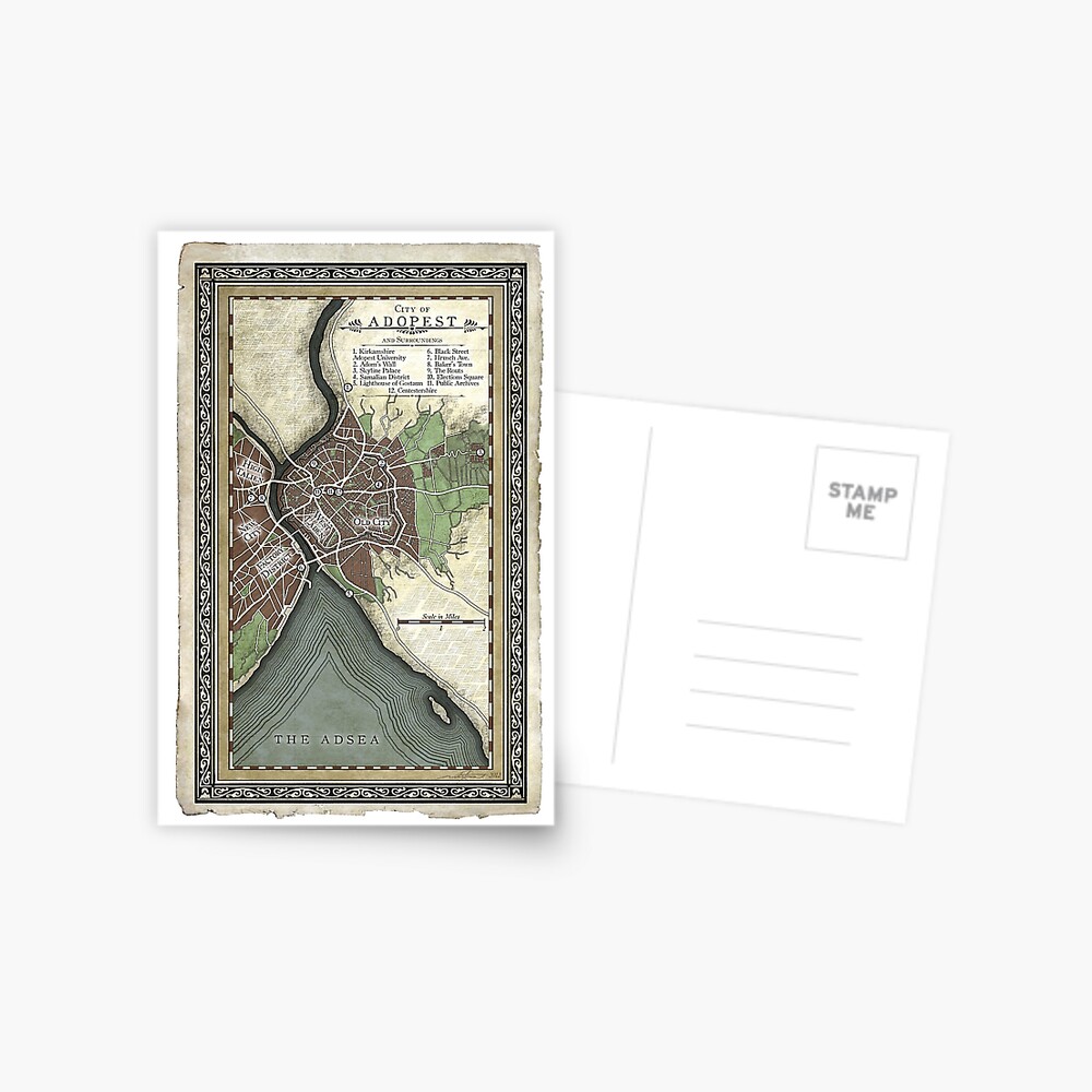 "Adopest City Map from Promise of Blood - Color" Poster for Sale by ...