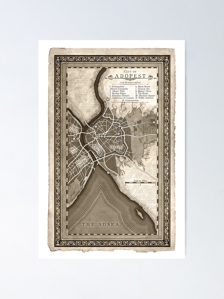 "Adopest City Map from Promise of Blood" Poster by brian-mcclellan ...