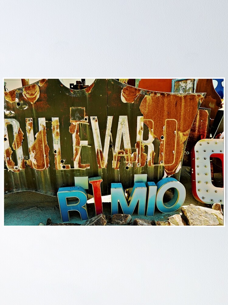 "Rusty Old Neon Signs" Poster by solosensestudio | Redbubble