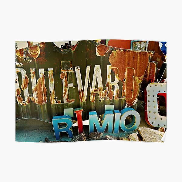 "Rusty Old Neon Signs" Poster by solosensestudio | Redbubble