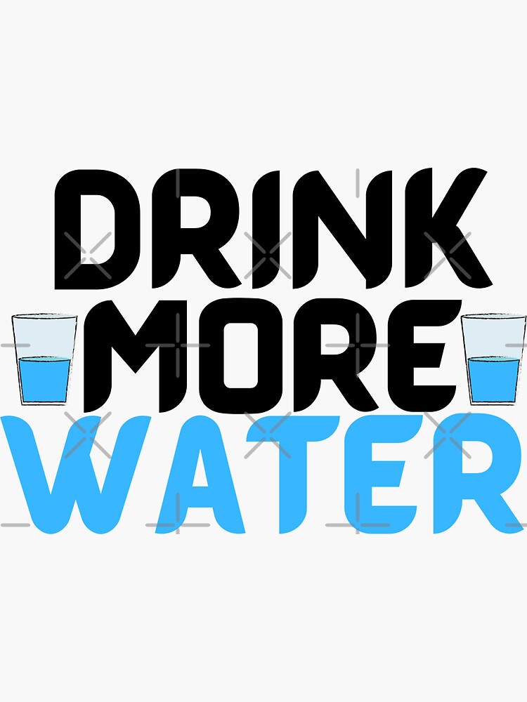 "Drink More Water Vision Board" Sticker for Sale by LoA-Lady | Redbubble