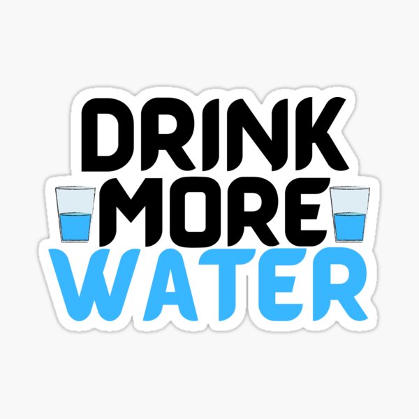 "Drink More Water Vision Board" Sticker for Sale by LoA-Lady | Redbubble