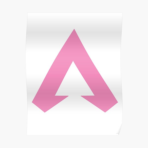 "Pink Apex Logo" Poster for Sale by woomyhannah | Redbubble