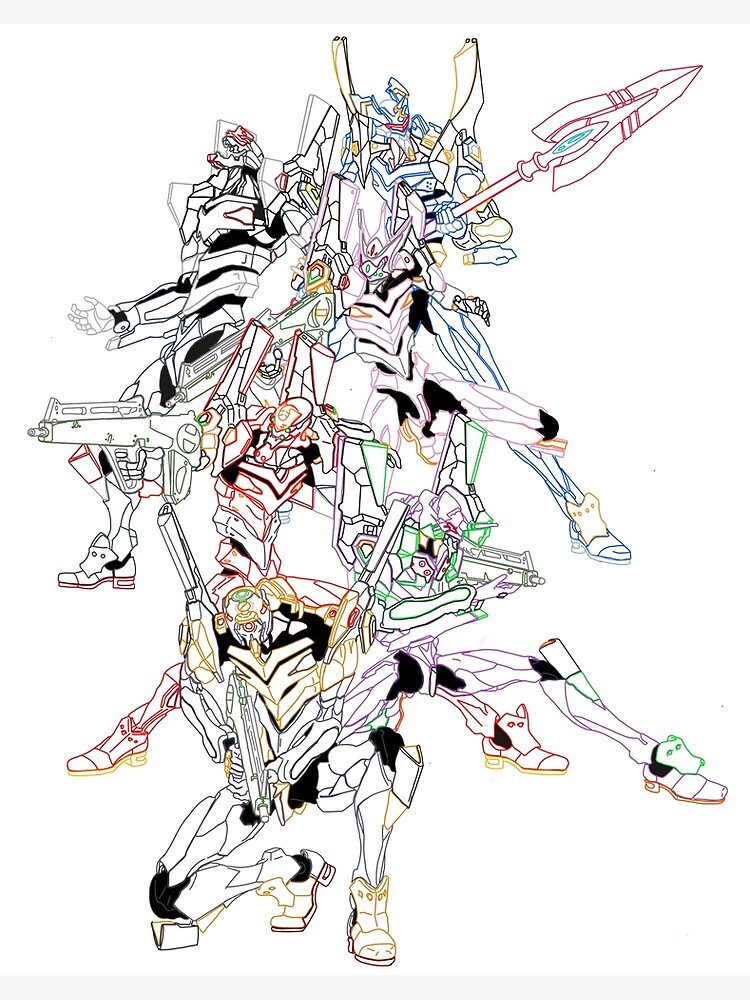 "EVA UNITS COMPLETE" Poster for Sale by BigNegroMan | Redbubble