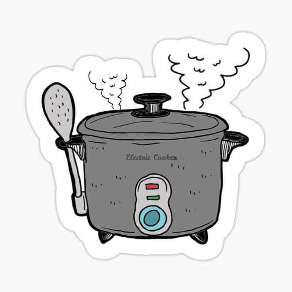 "Cute Instant pot rice Awesome Electric Cooker" Sticker for Sale by ...