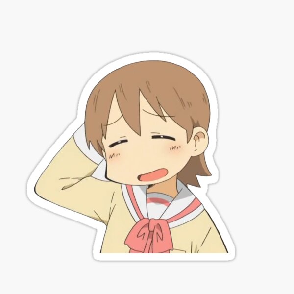 "Nichijou icons anime meme stickers" Sticker for Sale by Animecomic ...