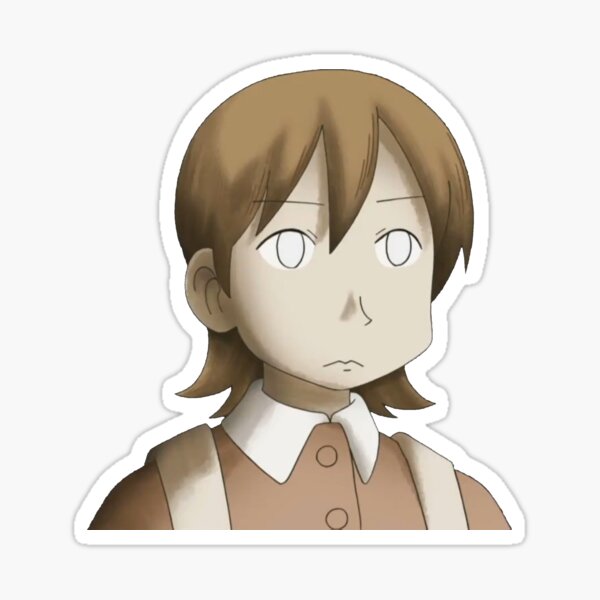 "Nichijou icons anime meme stickers," Sticker for Sale by Animecomic ...