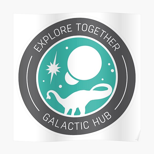 "Classic Galactic Hub Emblem" Poster for Sale by NMSGalacticHub | Redbubble