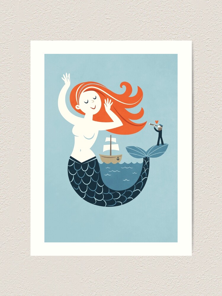 "Hello Mermaid" Art Print for Sale by hellobea | Redbubble