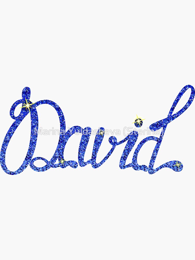 "David name" Sticker for Sale by Marishkayu | Redbubble