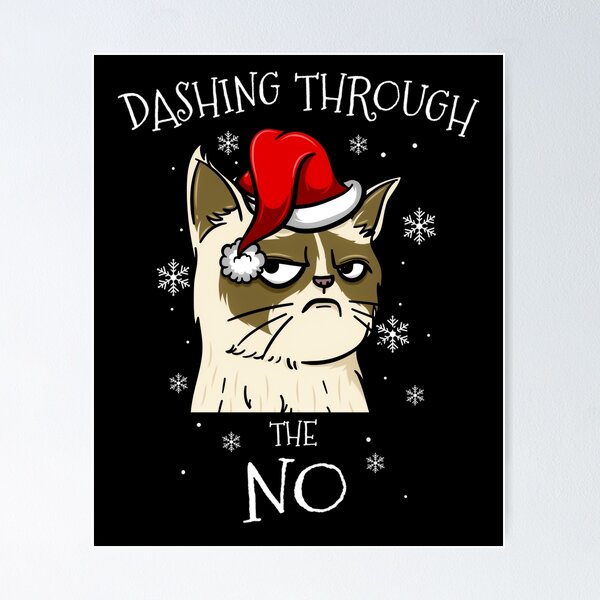 Grumpy Cat Dashing Through The No Sweater