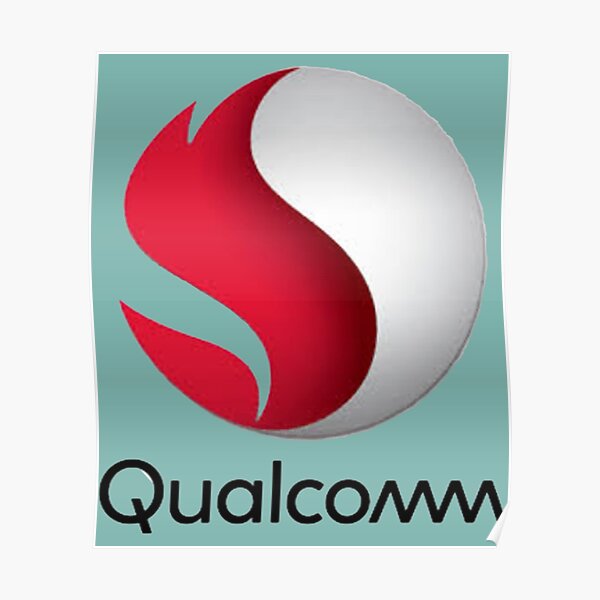 "Qualcomm Logo " Poster for Sale by LASKIN-Boutique | Redbubble