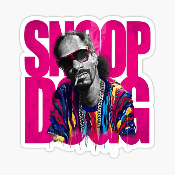 "snoop dogg" Sticker for Sale by MozzaDesignArt | Redbubble