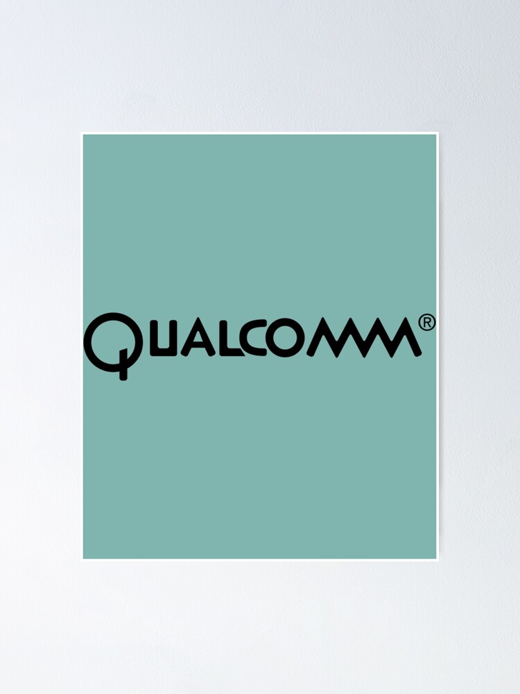 "qualcomm logo Sticker " Poster for Sale by LASKIN-Boutique | Redbubble