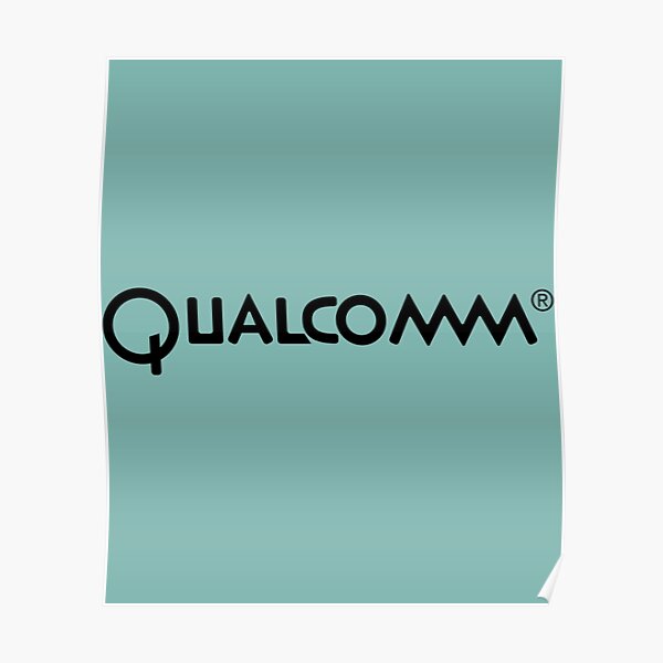 "qualcomm logo Sticker " Poster for Sale by LASKIN-Boutique | Redbubble
