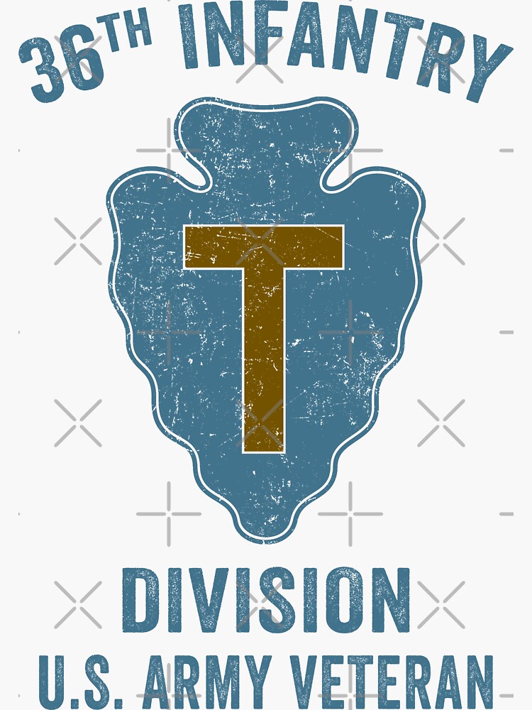 "U.S. Army 36th Infantry Division Veteran" Sticker for Sale by ...