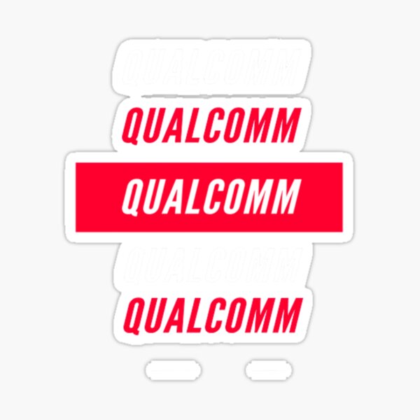 "QUALCOMM logo design " Sticker by LASKIN-Boutique | Redbubble