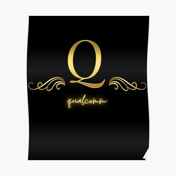 "Qualcomm logo " Poster for Sale by LASKIN-Boutique | Redbubble