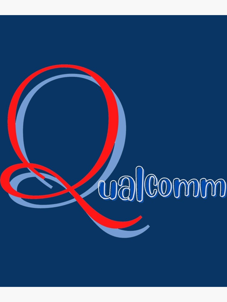 "qualcomm logo " Poster for Sale by LASKIN-Boutique | Redbubble