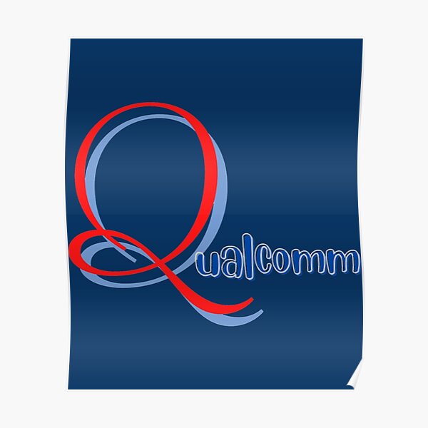 "qualcomm logo " Poster for Sale by LASKIN-Boutique | Redbubble