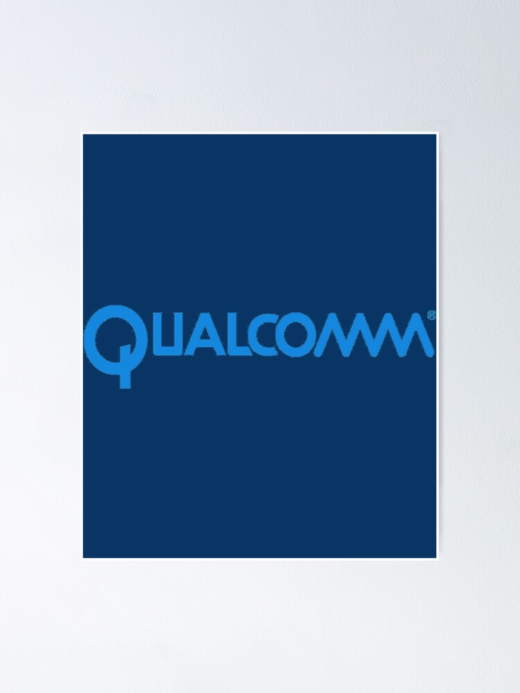 "Qualcomm logo " Poster for Sale by LASKIN-Boutique | Redbubble