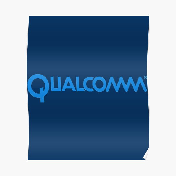 "Qualcomm logo " Poster for Sale by LASKIN-Boutique | Redbubble