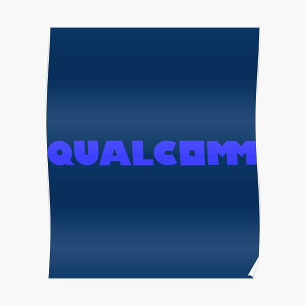 "qualcomm logo " Poster for Sale by LASKIN-Boutique | Redbubble