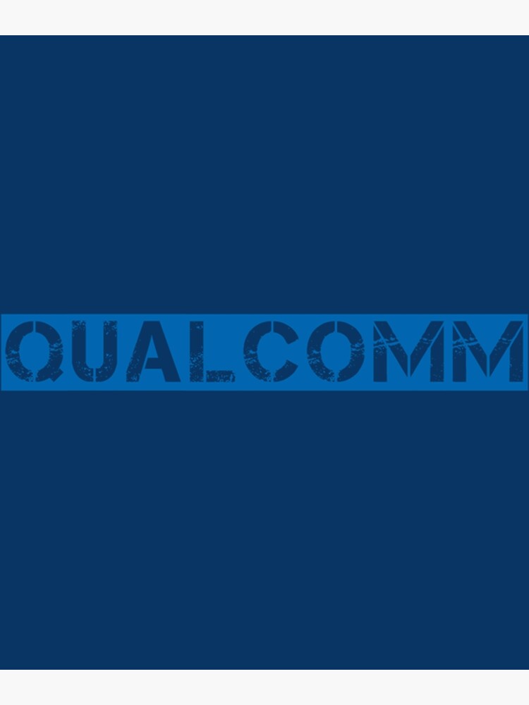 "Qualcomm logo " Poster for Sale by LASKIN-Boutique | Redbubble