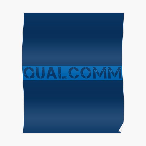 "Qualcomm logo " Poster for Sale by LASKIN-Boutique | Redbubble