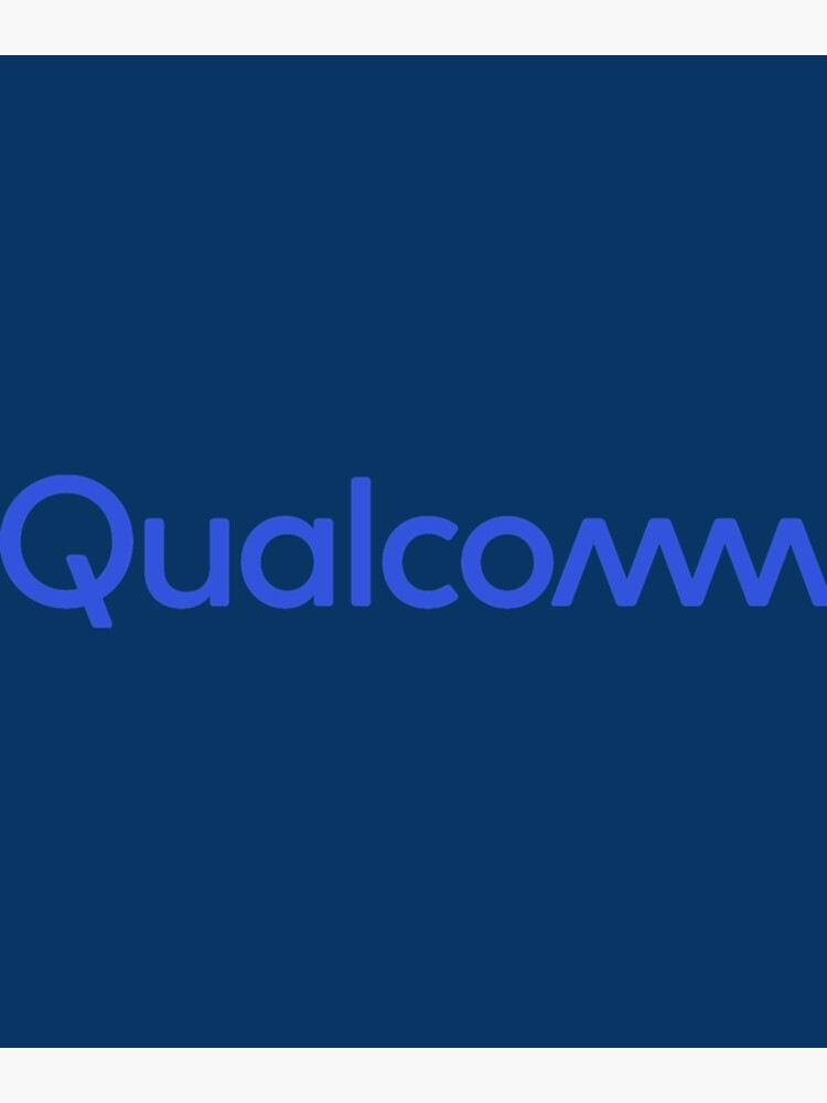 "Qualcomm Logo " Poster for Sale by LASKIN-Boutique | Redbubble