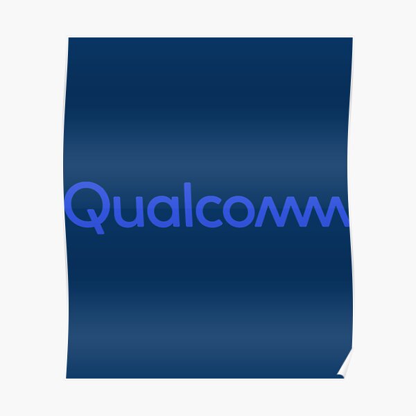 "Qualcomm Logo " Poster for Sale by LASKIN-Boutique | Redbubble