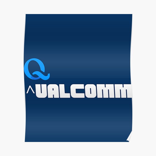 "Qualcomm Word Text " Poster for Sale by LASKIN-Boutique | Redbubble