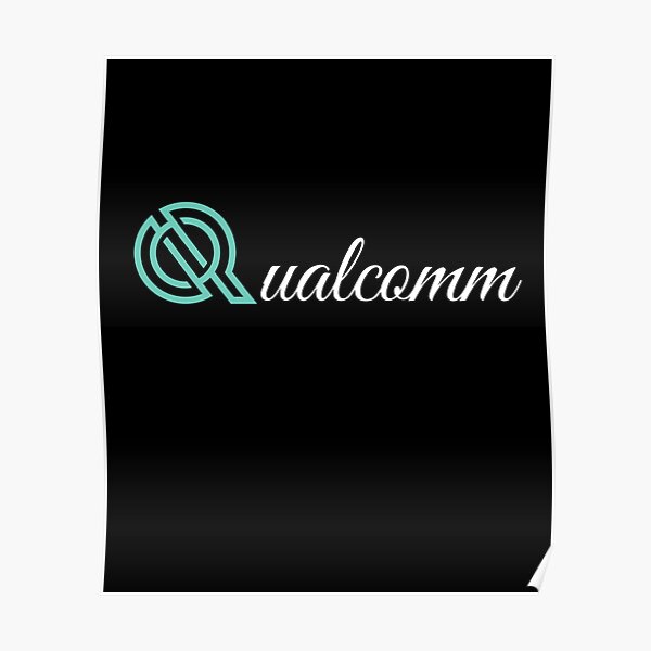 "Qualcomm logo " Poster for Sale by LASKIN-Boutique | Redbubble