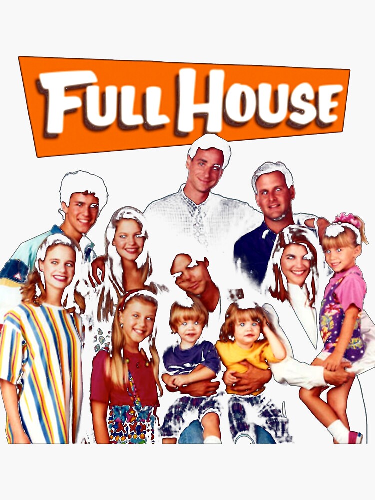 "Full House Cast" Sticker by Kristenier | Redbubble