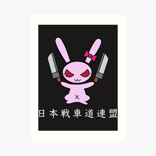 "Girls und Panzer - Rabbit Team Logo Sticker" Art Print by FredLauerd ...