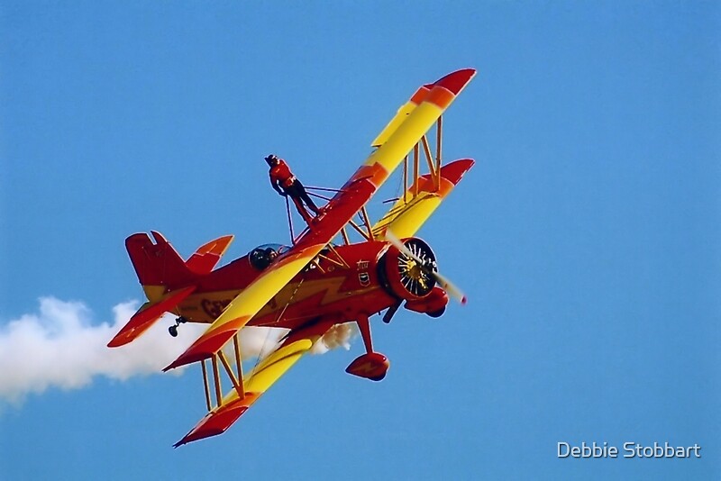 "Stunt Plane" by Debbie Stobbart | Redbubble