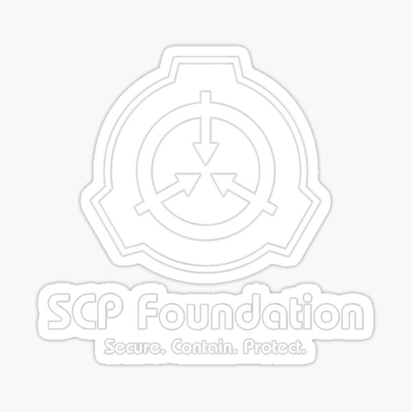 "SCP Foundation (in White) Classic " Sticker for Sale by chidefollowing ...