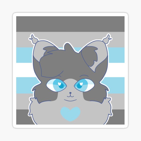 "Demiboy Pride Cat " Sticker by Ebony-Radio | Redbubble