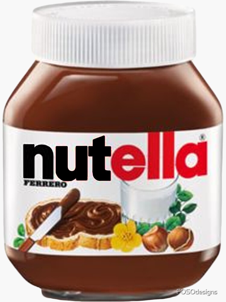 "NUTella" Sticker for Sale by FOSOdesigns | Redbubble