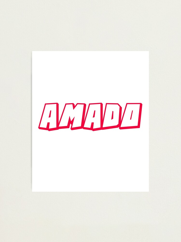 Lámina fotográfica «AMADA - Etiqueta de identificación de dibujos ...