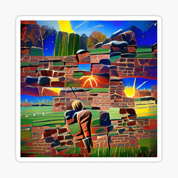 "Surviving Brick Johnson" Sticker by DMTTAPESFL | Redbubble