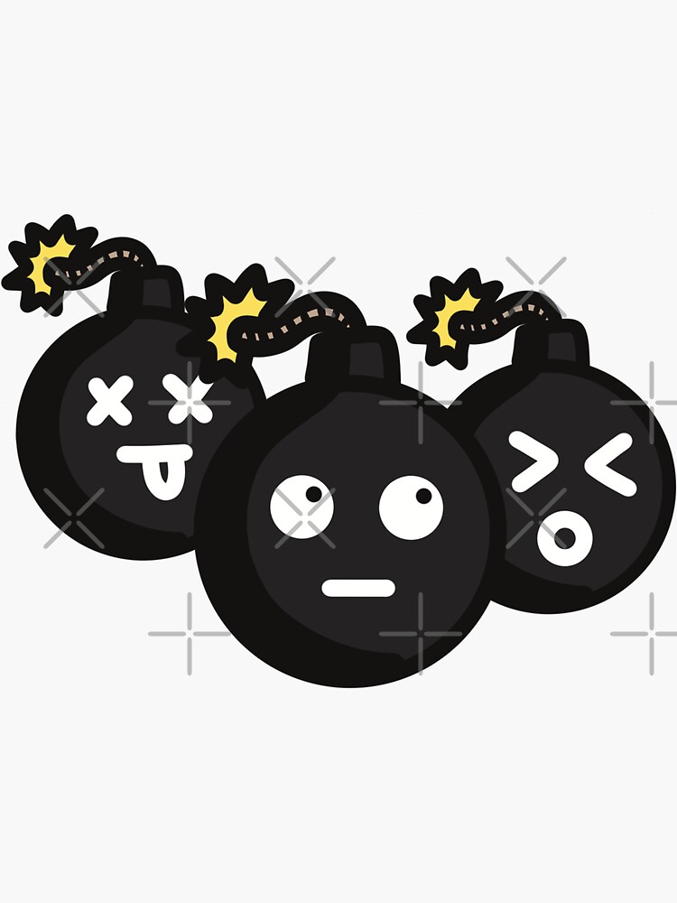 "Bomb Trio" Sticker for Sale by Robotboyco | Redbubble