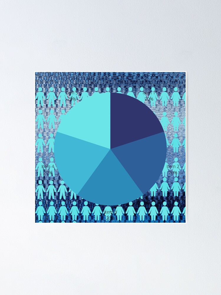 "Digital art in pie-chart." Poster by Lalithpradee | Redbubble